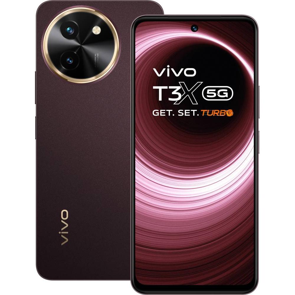 Buy Vivo T3X 5G 128 GB, 4 GB RAM, Crimson Bliss, Mobile Phone at ...