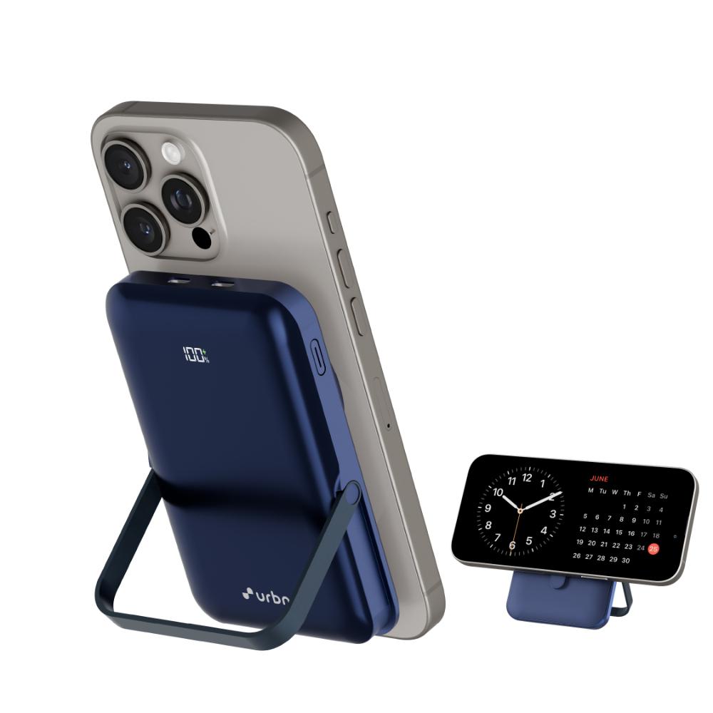 Urbn 10,000 mAh StandPro MagTag Power Bank, Blue, UPR119