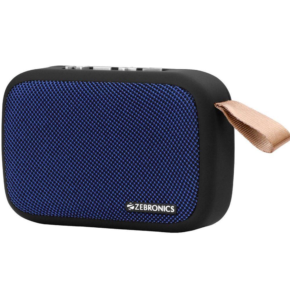Buy Zebronics Delight Portable Wireless Bluetooth Speaker supports USB, MicroSD card, FM Radio ...