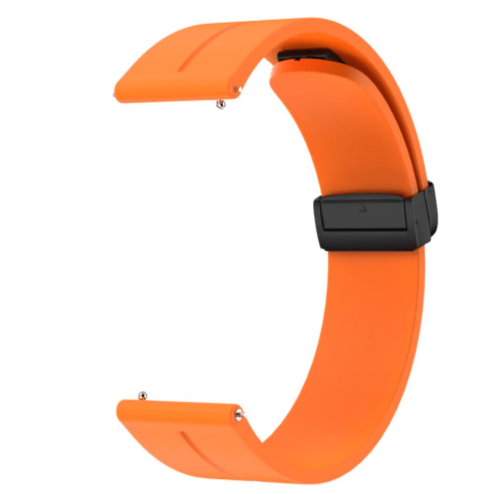 Buy Noise 22 mm Magnetic Snap-on Silicon Smartwatch Strap, Orange at ...