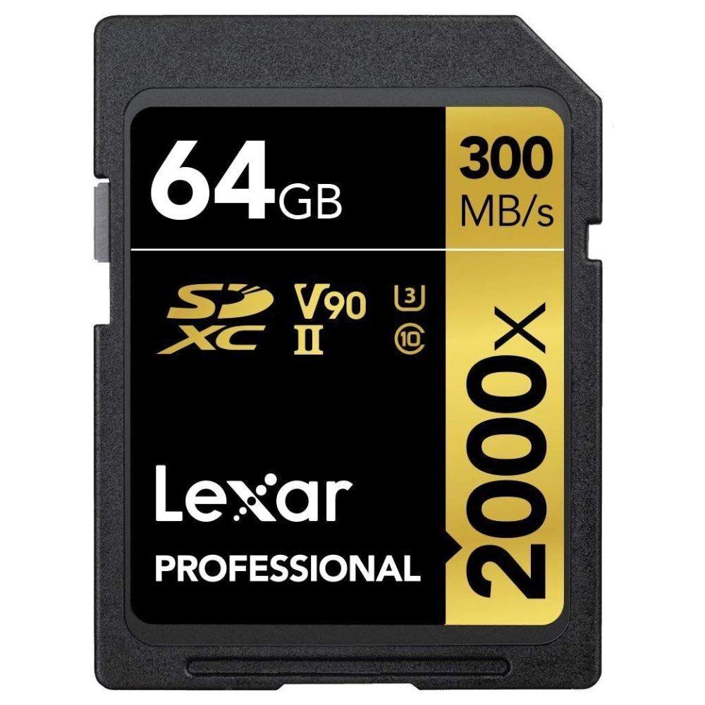 Lexar Professional 2000x 64 GB Gold Series SDXC Memory Card