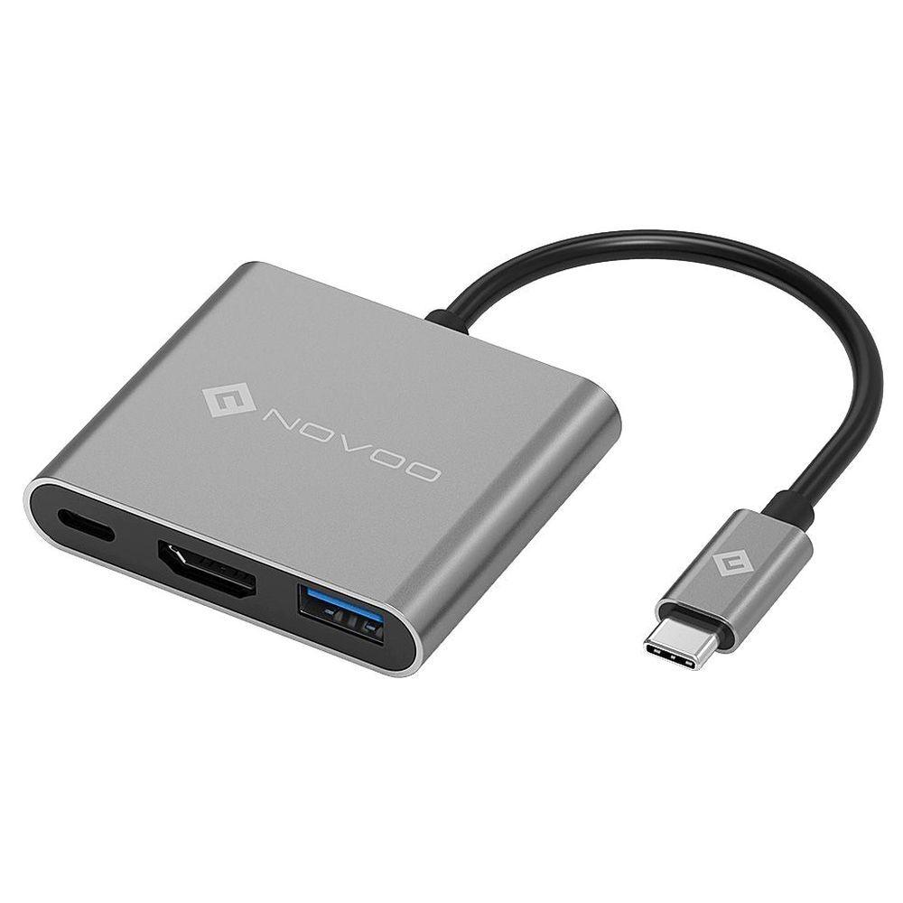 Buy Novoo 3-in-1 USB-C Hub with USB-A Port, USB-C PD Port, HDMI Port ...