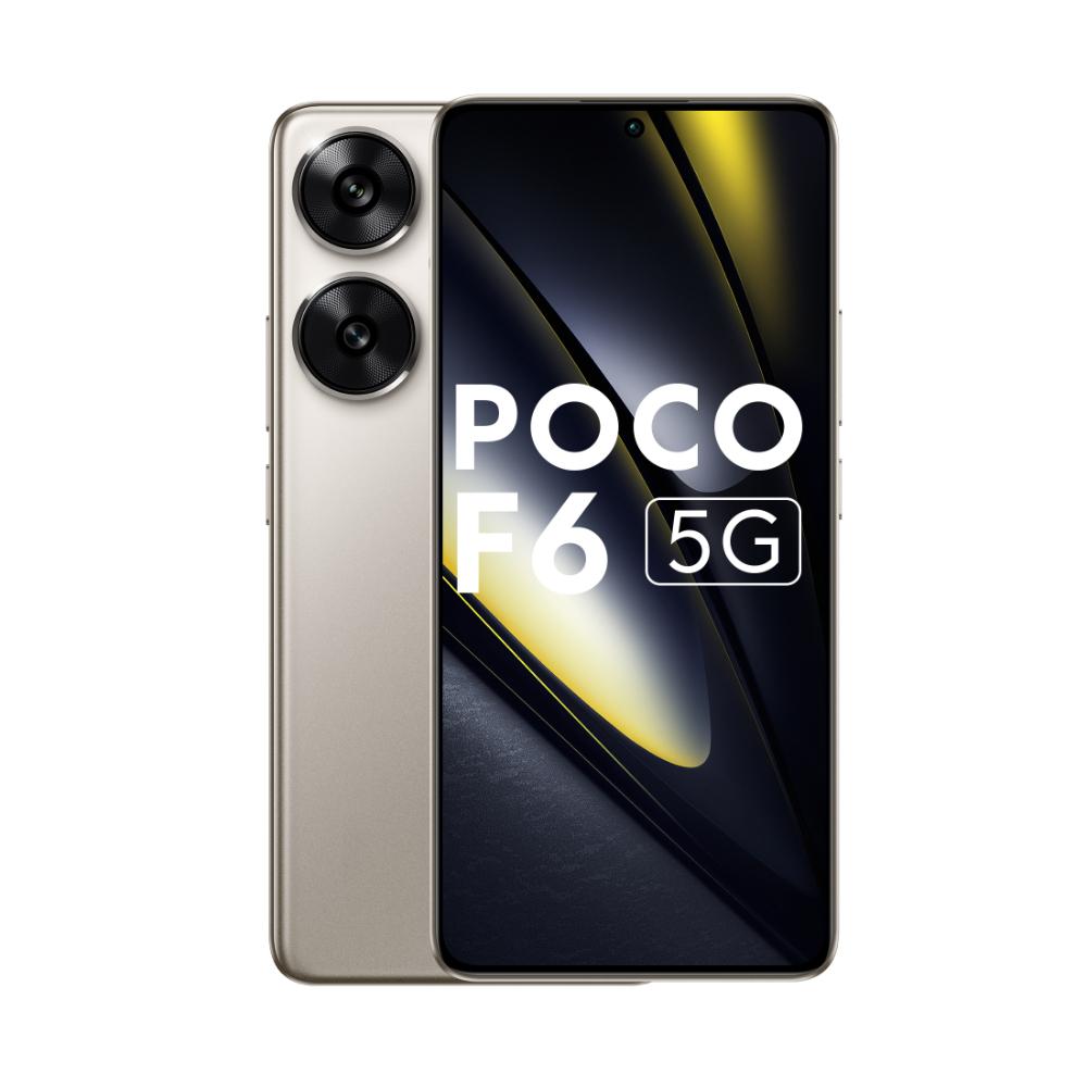 Buy Poco F6 5G 256 GB, 8 GB RAM, Poco Titanium, Mobile Phone at ...