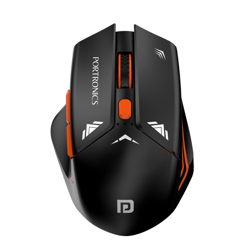 Portronics Vader Pro Wireless Gaming Mouse, Midnight Black