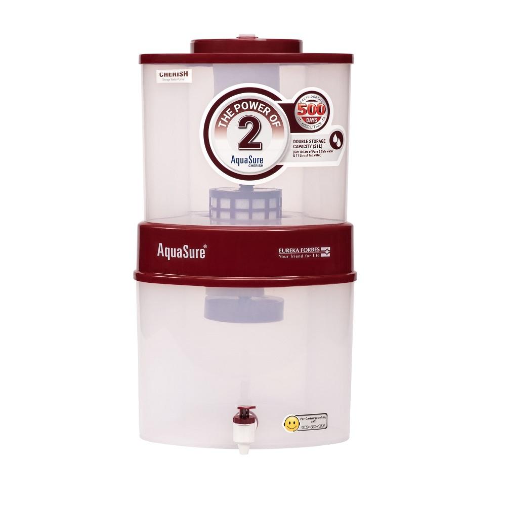Buy Aquasure Cherish 21 Litres Non-Electrical Water Purifier with Auto ...
