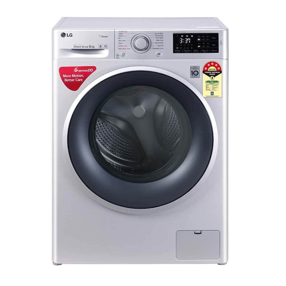 Buy LG 6 Kg Front Loading Fully Automatic Washing Machine, FHT1006ZNL ...