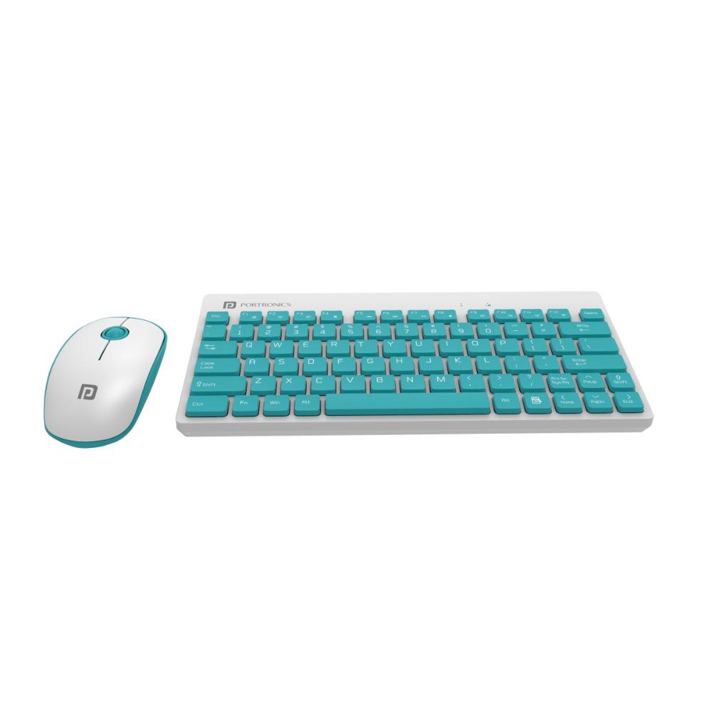 Buy Portronics Key2 Wireless Keyboard & Mouse Combo, White - Portronics ...