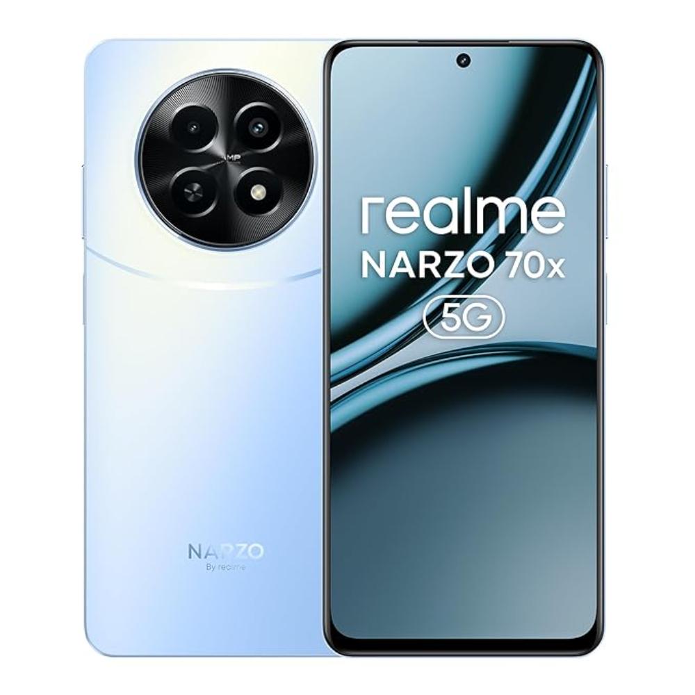 Buy Realme Narzo 70x 5G 128 GB, 4 GB RAM, Ice Blue, Mobile Phone at Reliance Digital