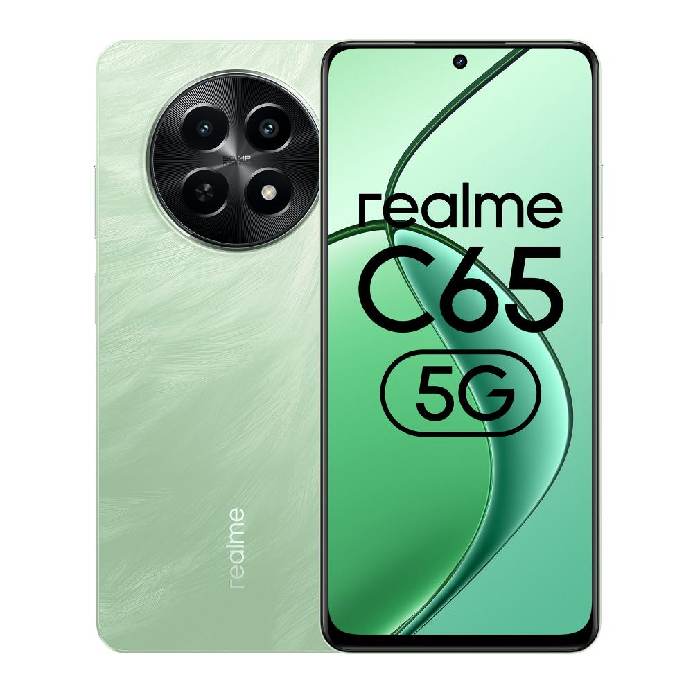 Buy Realme C65 5G 128 GB, 6 GB RAM, Feather Green, Mobile Phone at ...