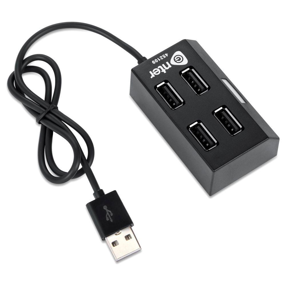 Buy Enter E-U4H200 4-in-1 USB Hub with 4 High Speed USB 2.0 Port, Black ...