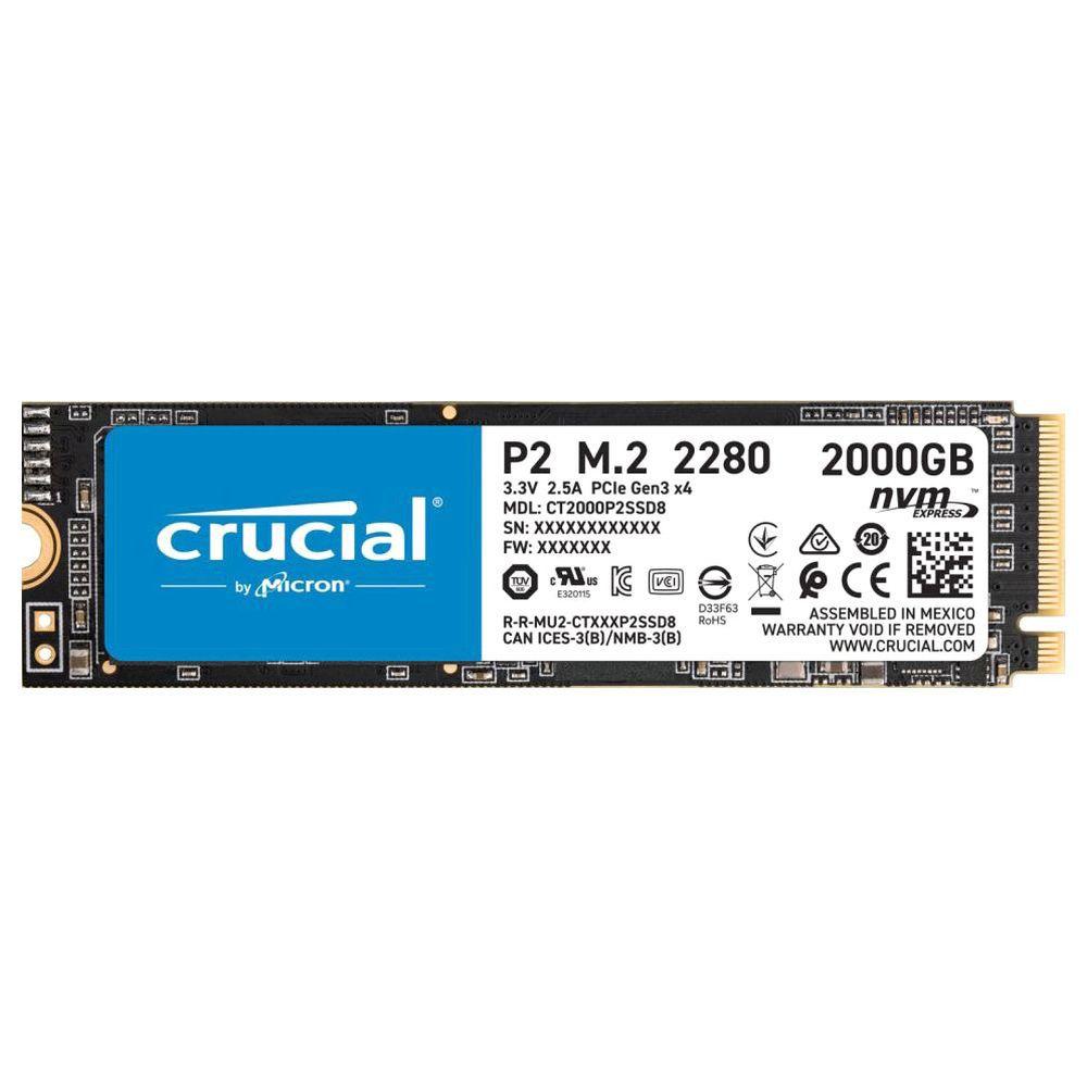 Buy Crucial P2 2000GB NVMe PCIe M.2 Internal SSD at Reliance Digital