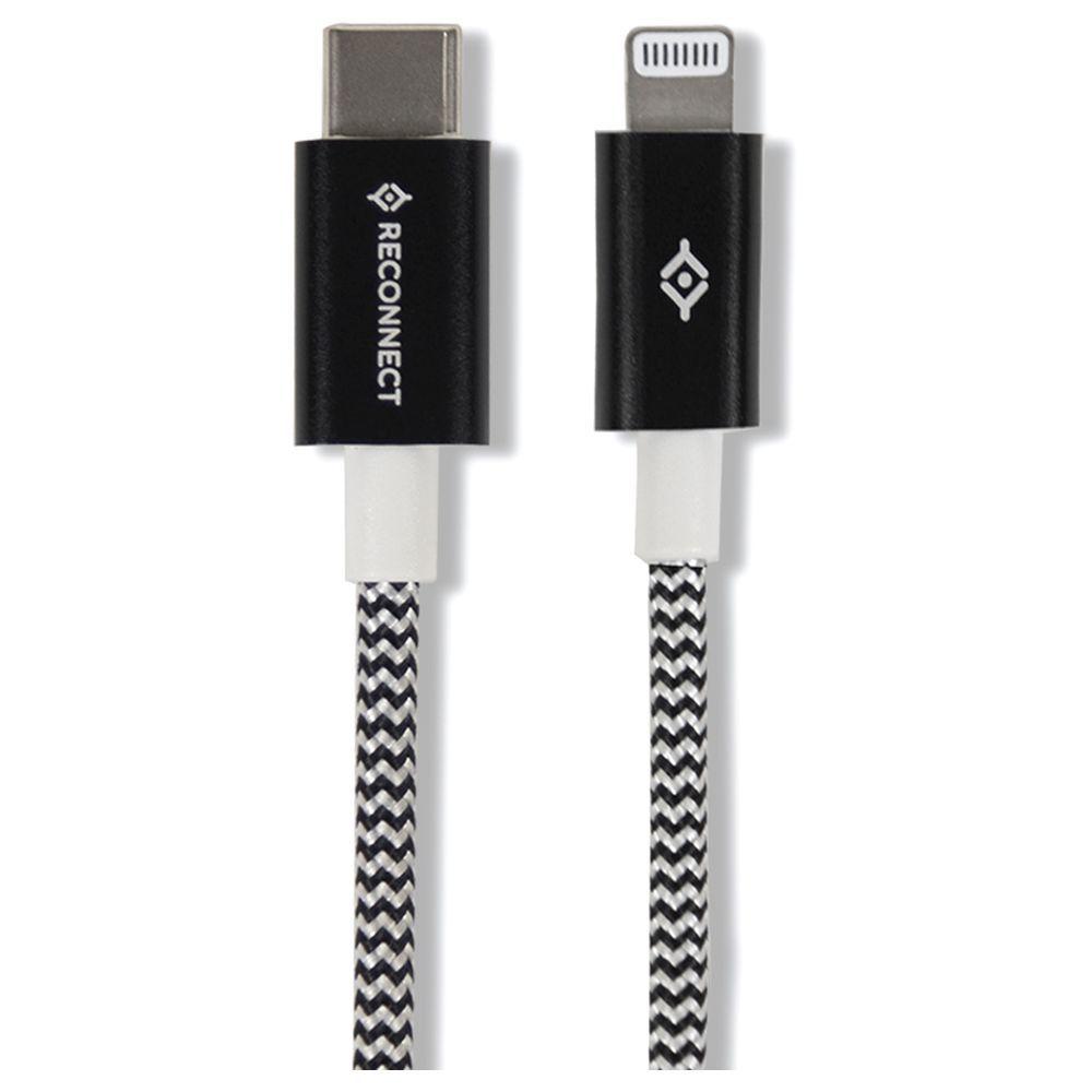 Buy Reconnect RALCE1002 USB-C to Lightning Cable (Black/White) at Best ...