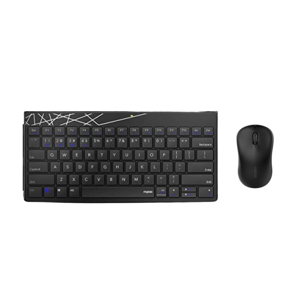 Buy Rapoo 8000M Multi-Mode Keyboard & Mouse Set, Black at Reliance Digital