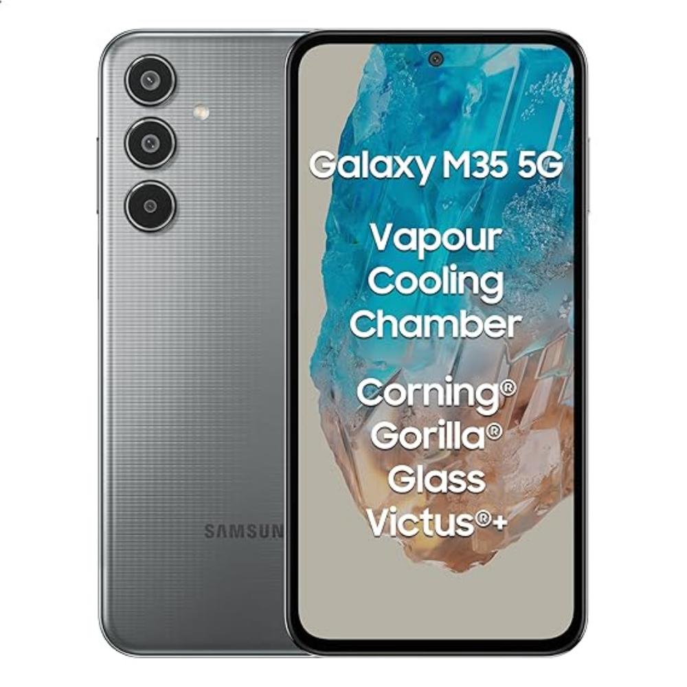 Buy Samsung Galaxy M35 5G 128 GB, 8 GB RAM, Grey, Mobile Phone