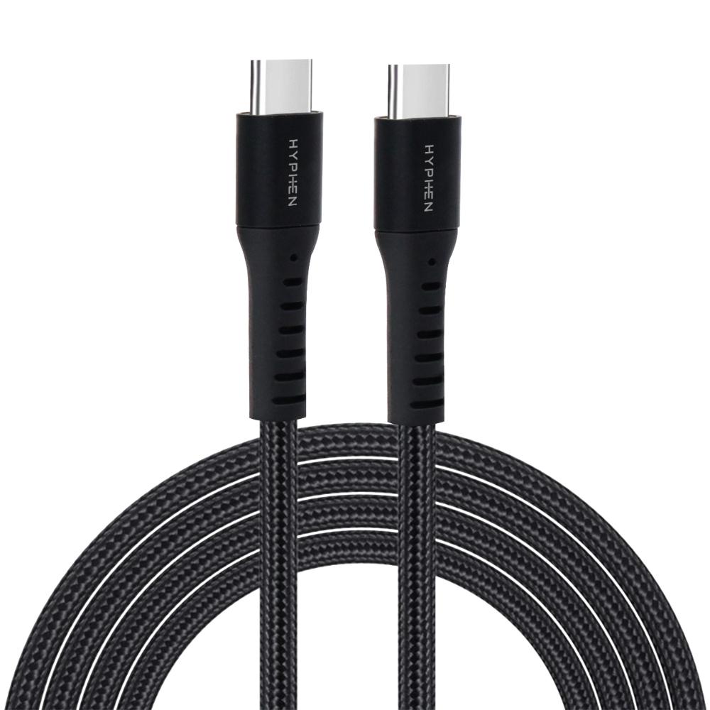 Buy Hyphen 200 cm (2 m) 65 W Type-C to Type-C PD Cable, Black at ...