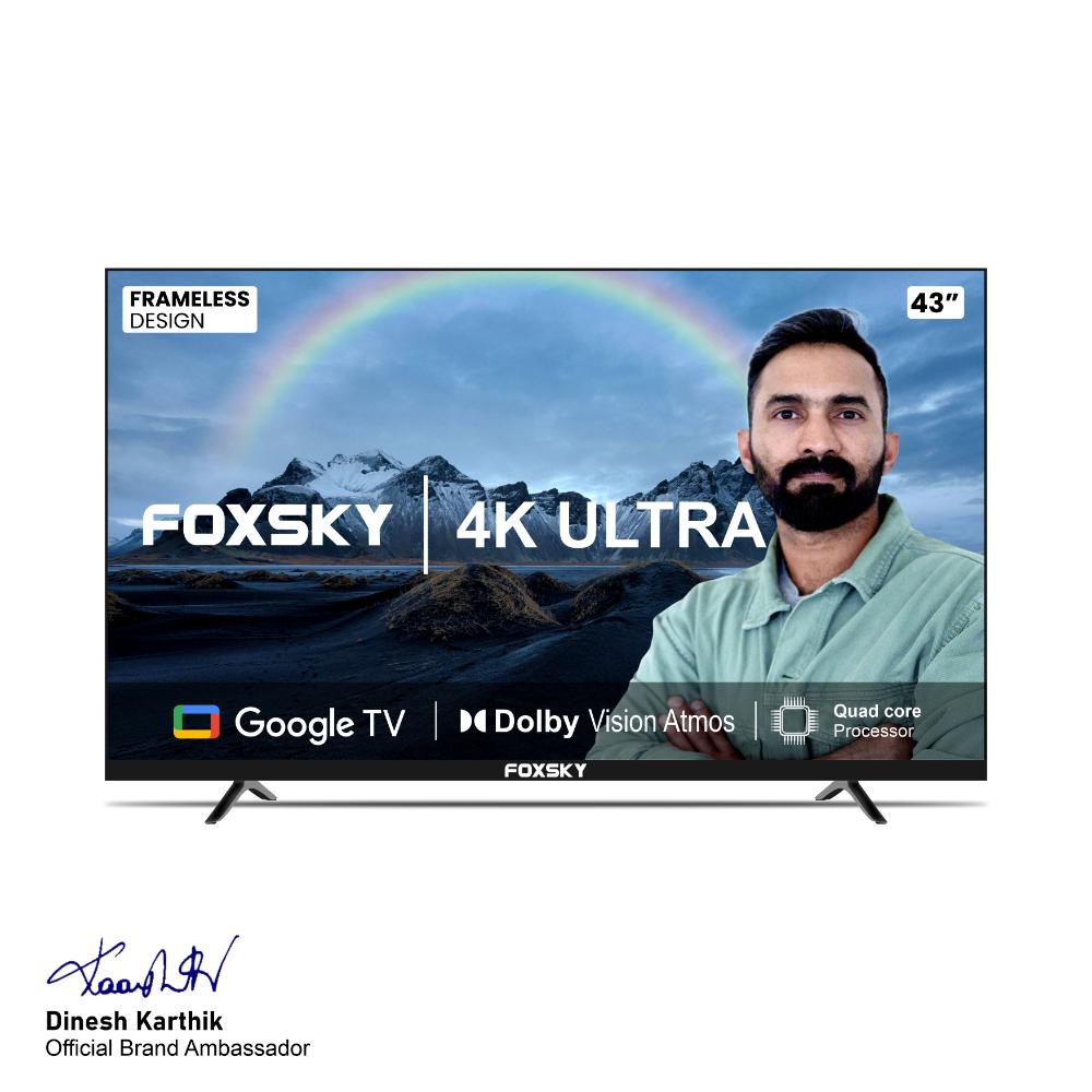 Buy Foxsky 109.22 cm (43 inch) Full HD LED Smart Google TV with Dolby ...