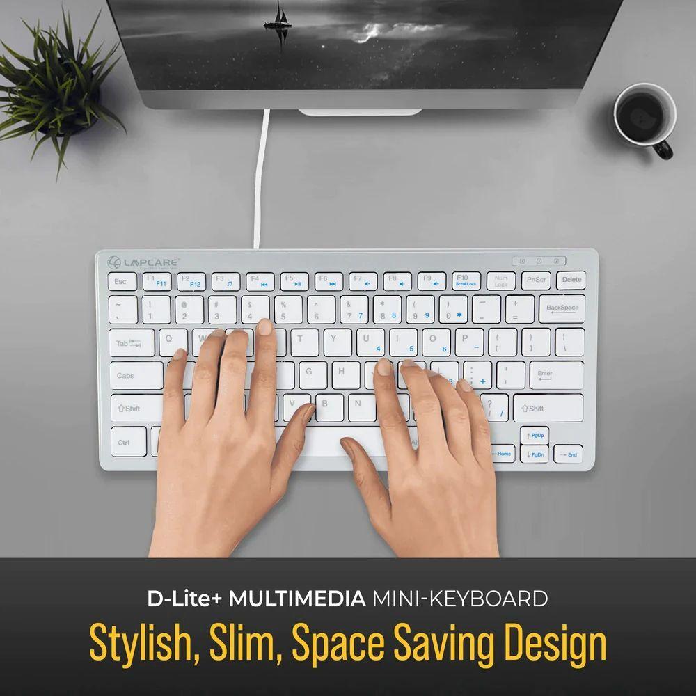 Buy Lapcare D-Lite 87 Key Mini Multimedia Keyboard, Silver at Reliance ...