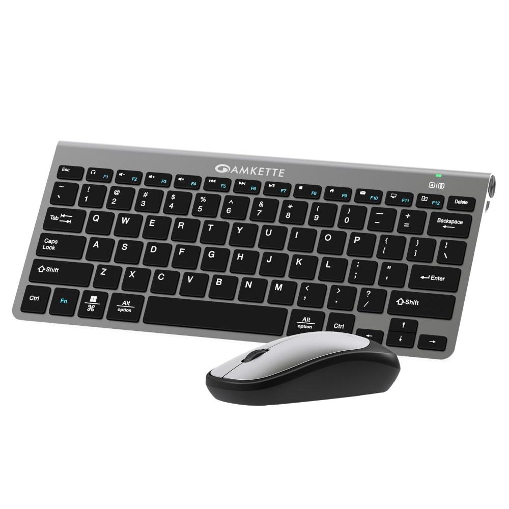 Buy Amkette WiKey Mini Wireless Keyboard and Mouse Combo Grey at ...