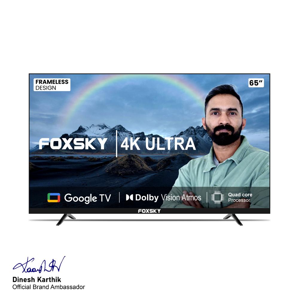 Buy Foxsky 165.1 cm (65 inch) 4K Ultra HD LED Smart Google TV with ...