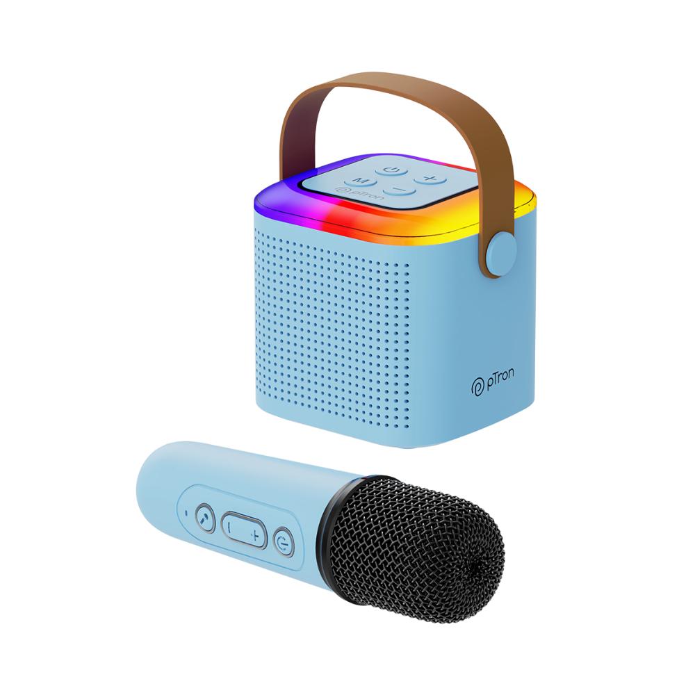 Buy pTron Funk Play 10 W Mini Bluetooth Speaker with Wireless Karaoke ...