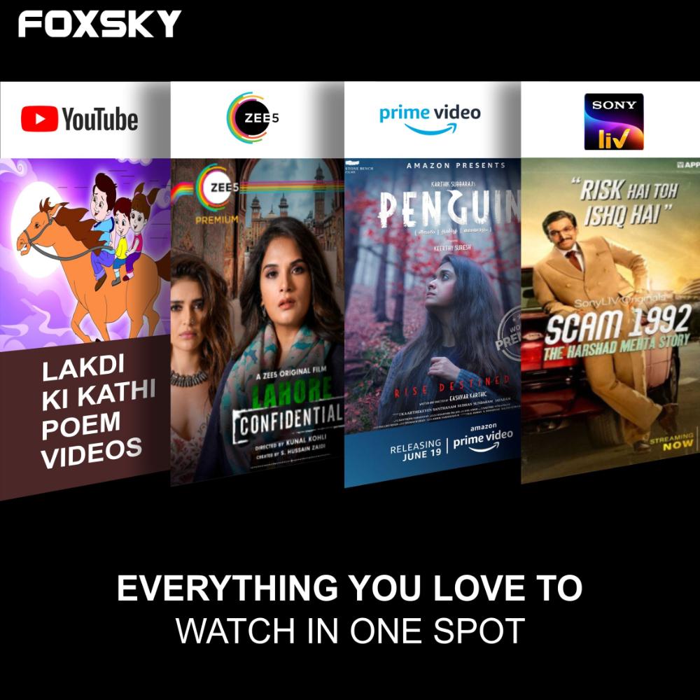 Buy Foxsky 109 cm (43 inch) 4K Ultra HD QLED Smart TV with Dolby Audio (43FS-4K UHD QLED TV ...