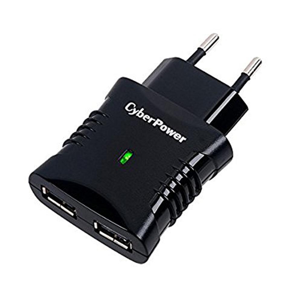 Buy Cyber Power CPSAC1A2UEU Dual Port Wall Adapter Built-In Overload ...