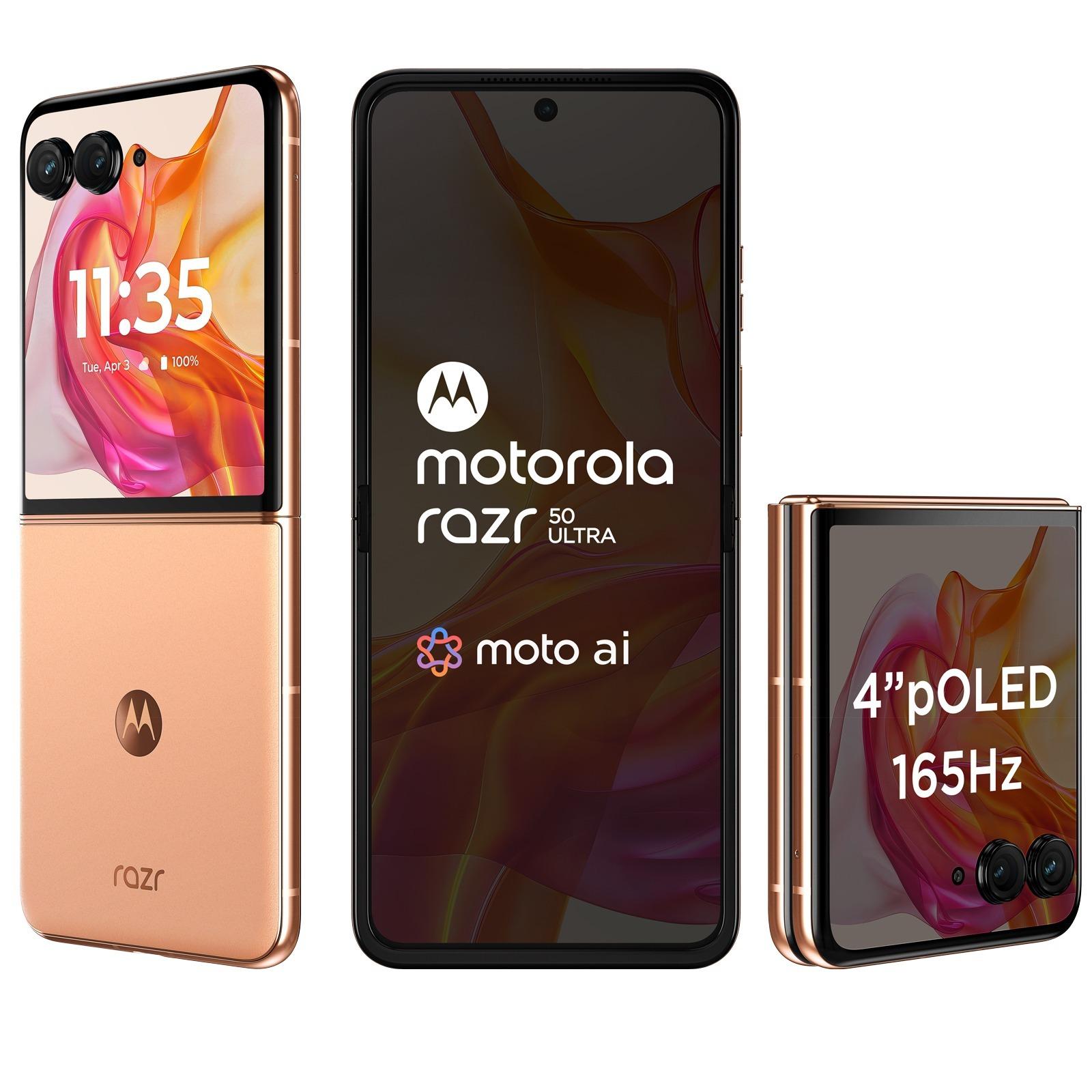 Buy Motorola Razr 50 Ultra 5G 12 GB RAM, 512 GB, Peach Fuzz, Mobile ...