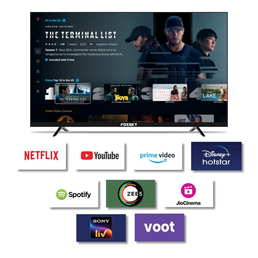 Buy Foxsky 109 cm (43 inch) 4K Ultra HD QLED Smart TV with Dolby Audio ...