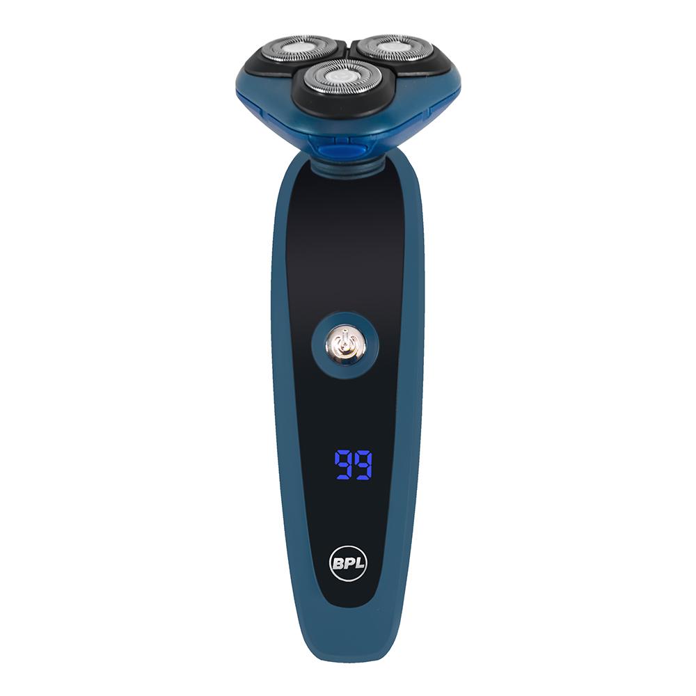 Buy BPL 3-Blade Rotary Shaver for Wet & Dry Shave, Digital Battery ...