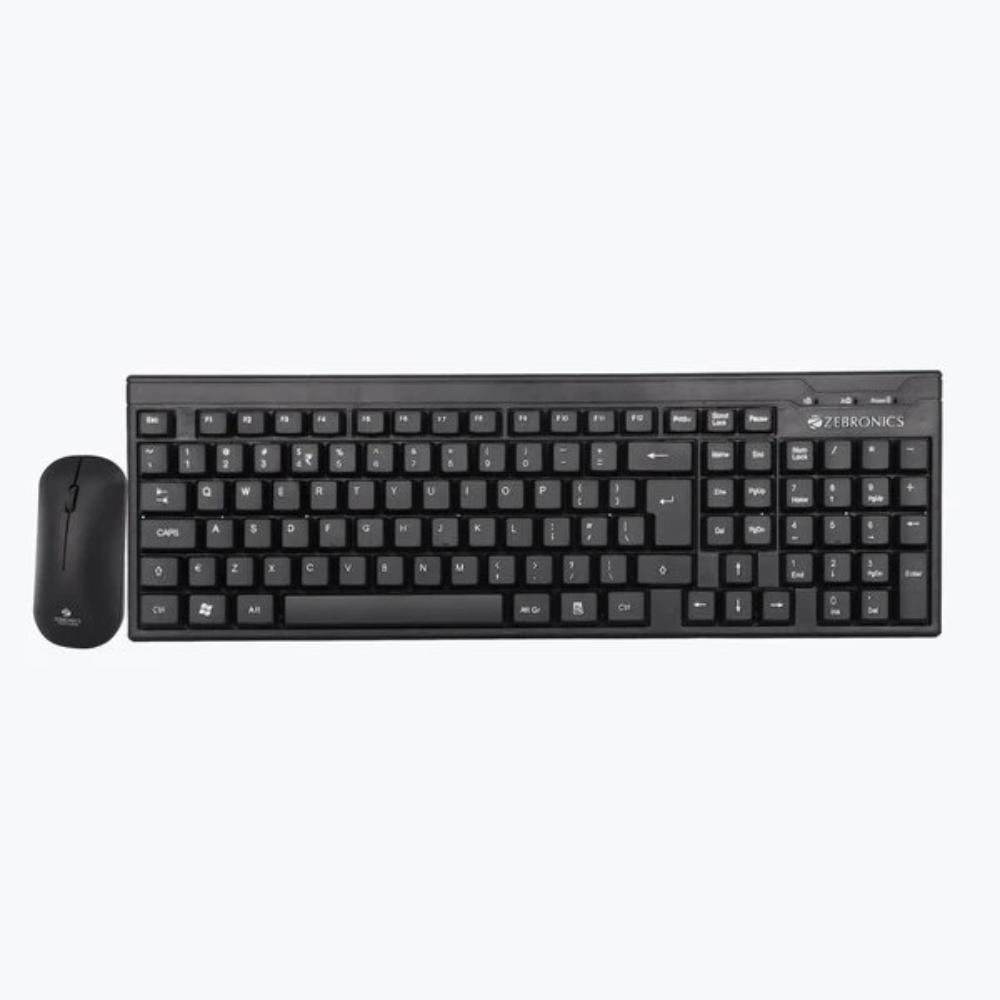 Zebronics Companion 105 Wireless Keyboard And Mouse Combo Black