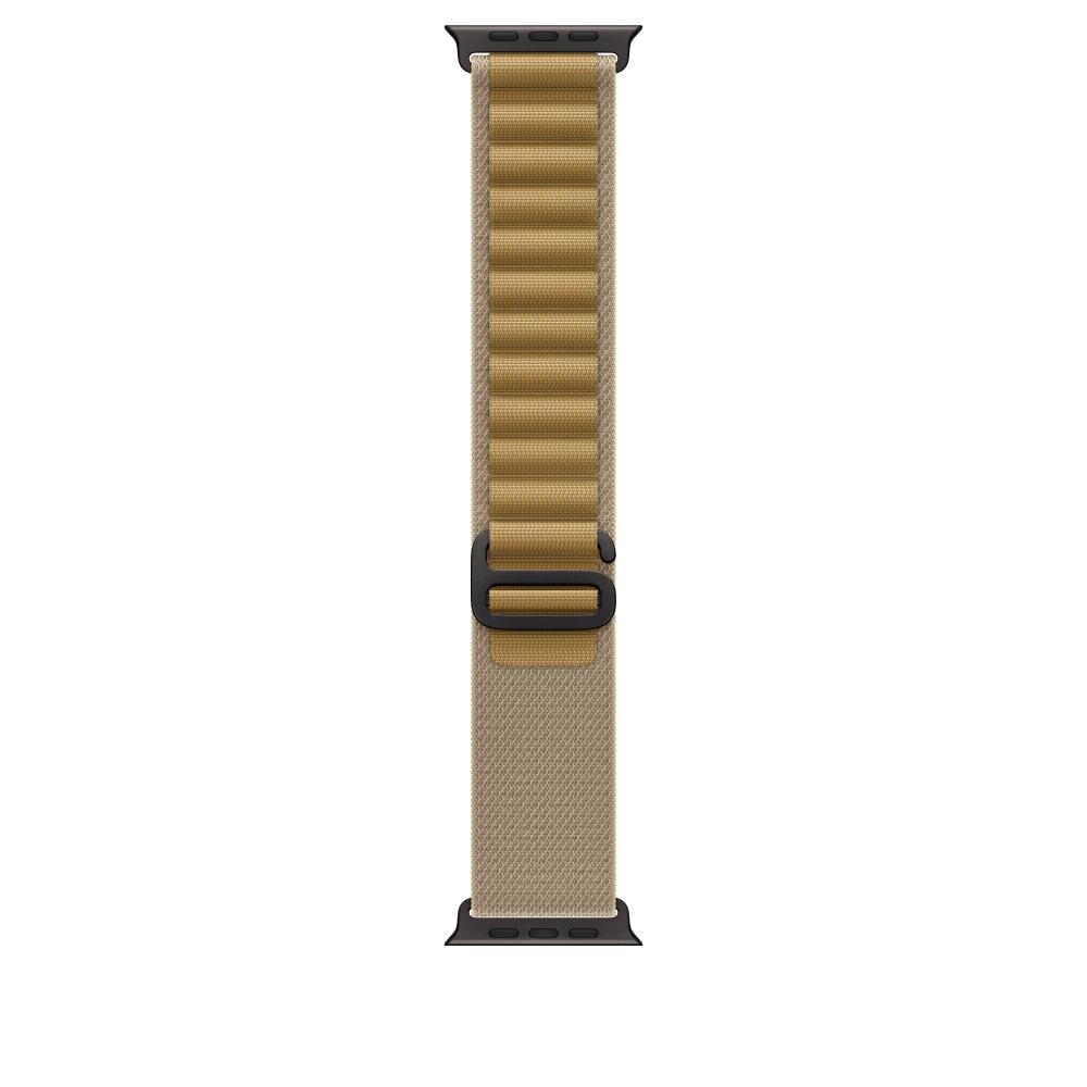 Buy Apple Watch 49 mm Black Titanium Finish Tan Alpine Loop (M) at ...