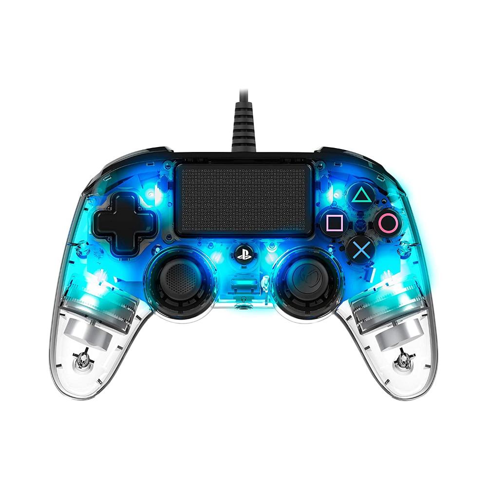 Buy Nacon Wired Compact PlayStation 4 Controller, Illuminated Blue at ...