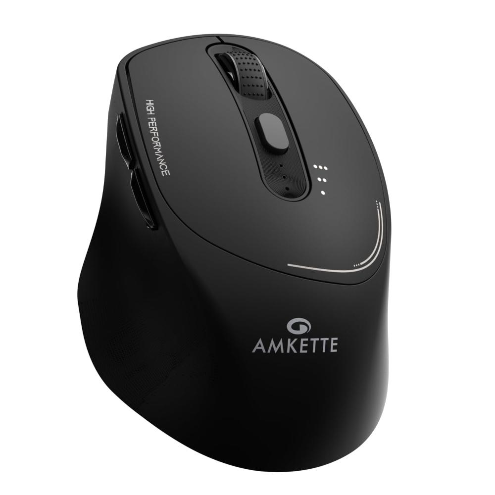 Buy Amkette Hush Pro Epic Rechargeable Bluetooth Mouse, Black at ...
