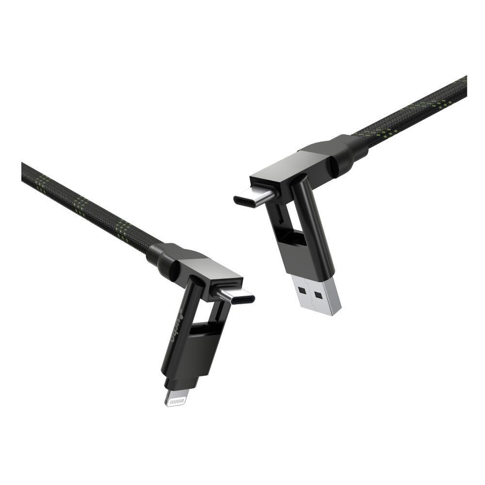 Urbn 65 W 4 in 1 121.92 cm (4 ft) Ultra Fast Charging Cable, Camo