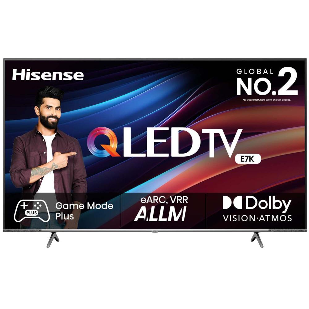 Buy Hisense 164 cm (65 inches) 4K Ultra HD QLED Smart TV 65E7K (Black) at Reliance Digital
