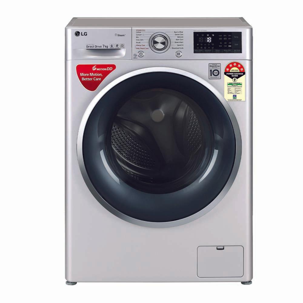 Buy LG 7 Kg Front Loading Fully Automatic Washing Machine with Steam ...