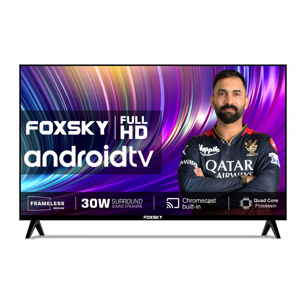 Buy Foxsky 109 cm (43 inch) Full HD Smart LED TV 43FS-Voice (Black ...