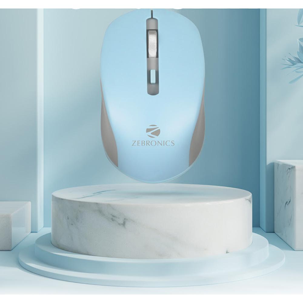 Buy Zebronics ZEB-Jaguar Wireless Mouse with 2.4GHz, Plug and Play, 4 ...