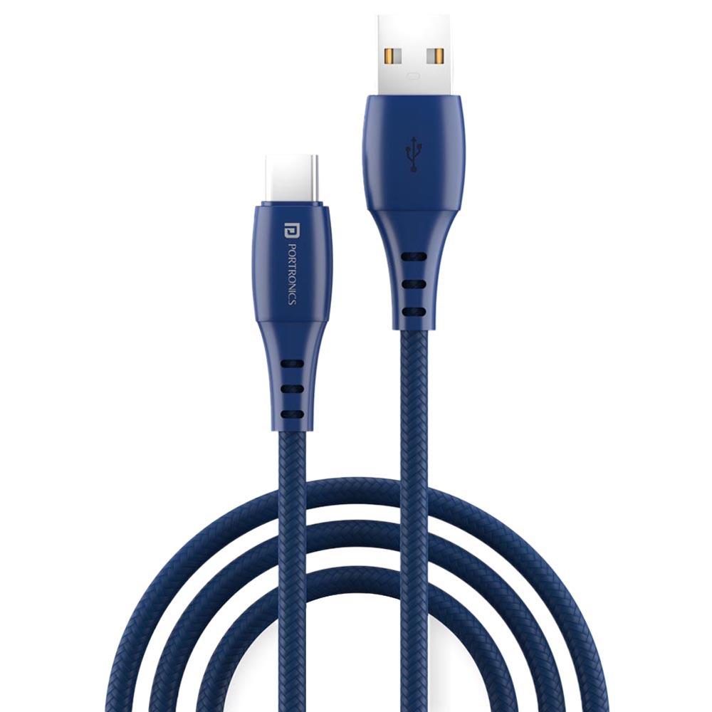 Buy Portronics Konnect A POR 1414 1m USB-C Cable, Blue at Best Price on ...