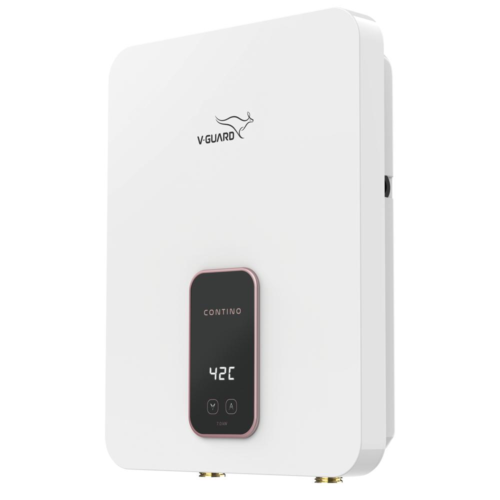 Buy V Guard Tankless Water Heater, Contino 7 Kw White at Reliance Digital