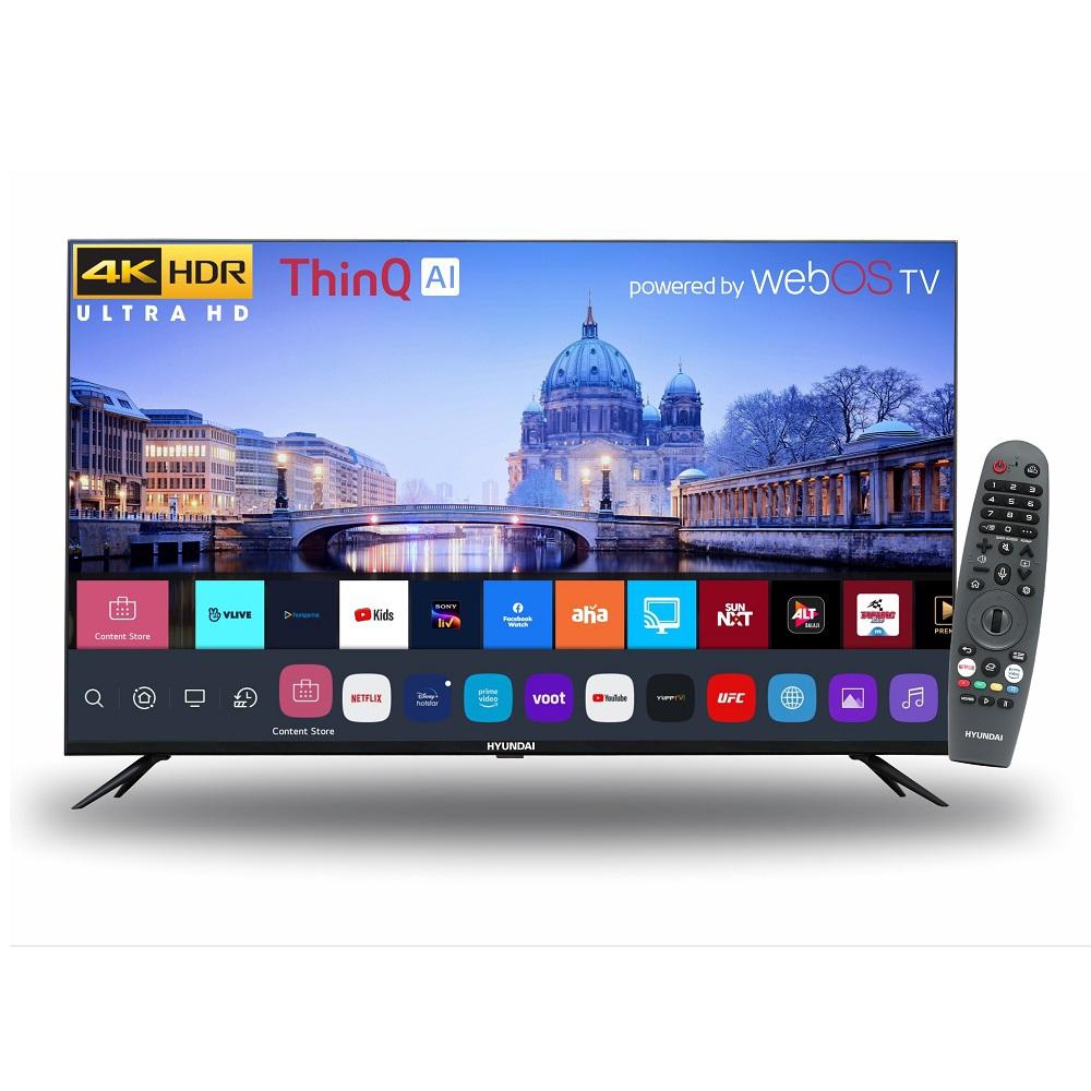 Buy Hyundai 108 cm (43 Inch) Ultra HD SMART LED TV, Black, 43UDHYW1I5 ...