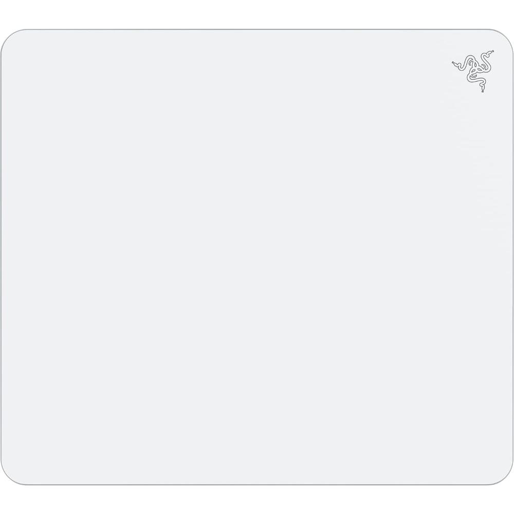 Razer Atlas Tempered Glass Gaming Mouse Mat, White, Ultra-Smooth Micro ...