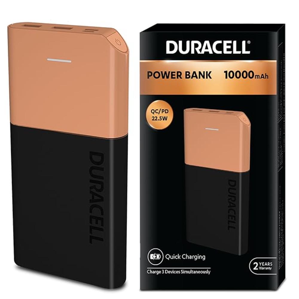 Buy Duracell 10000 mAh Power Bank, Black at Reliance Digital