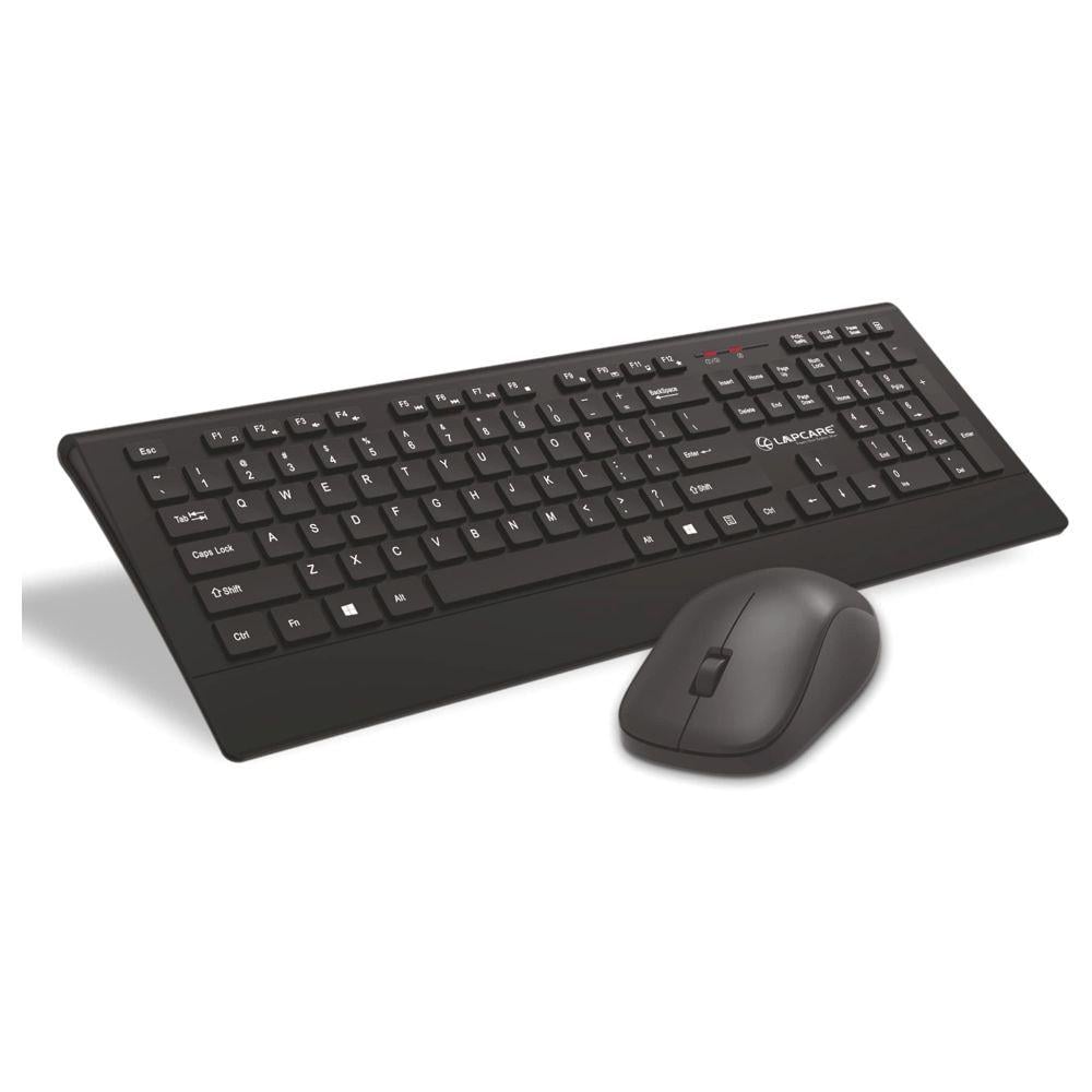 Lapcare Smarto L999 Wireless Keyboard and Mouse Set, Black