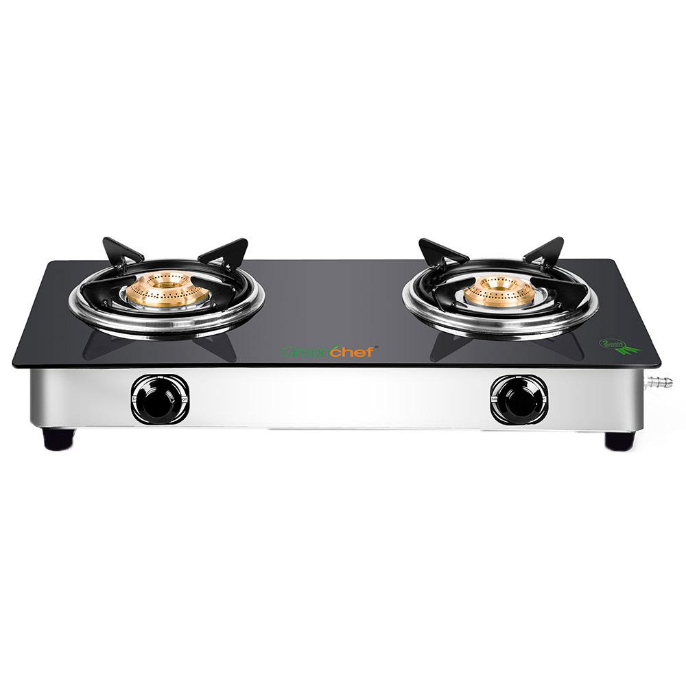 Buy Greenchef Lexus 2 Burner Glass Cooktop, Manual Ignition at Reliance ...