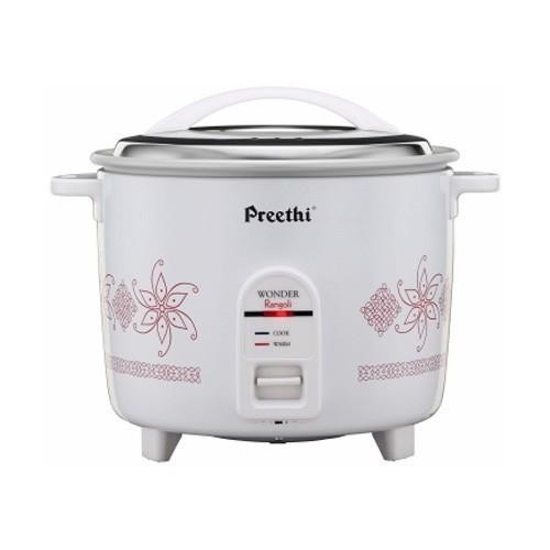 Buy Preethi 1.8 litres Electric Rice Cooker, Rangoli RC 320,Anodized ...
