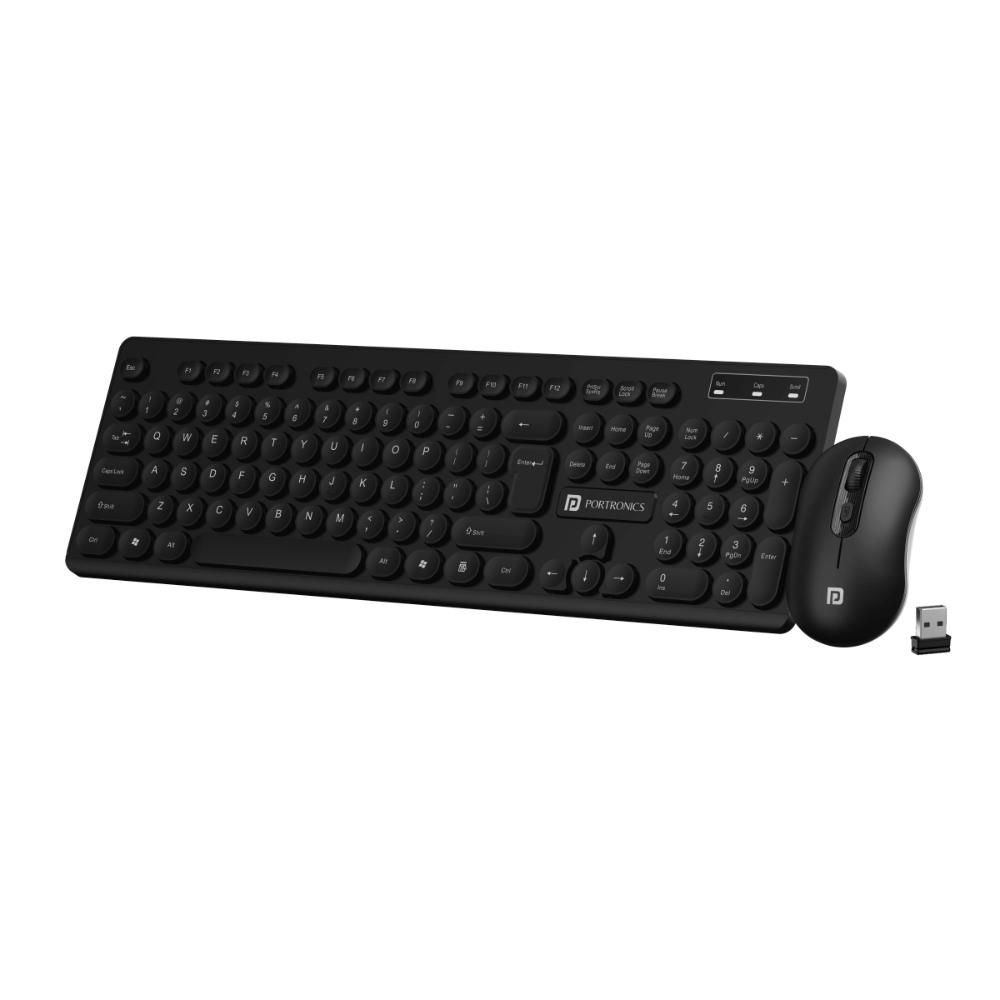 Buy Portronics Key6 Wireless Keyboard And Mouse Combo Black Portronics Online Electronic