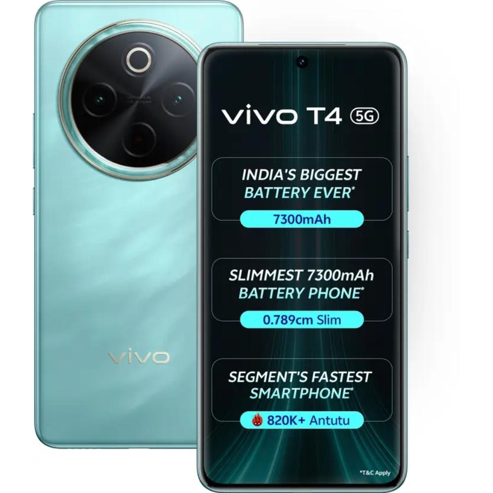 Buy Vivo T4 5G 256 GB, 8 GB RAM, Green, Mobile Phone at Reliance Digital