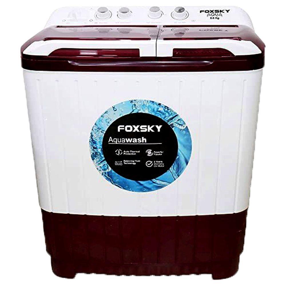 Buy Foxsky 8.6 Kg Top Loading Semi-Automatic Washing Machine with 3D ...