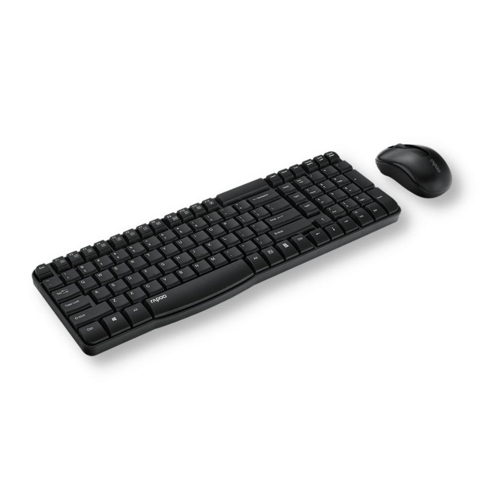 Buy Rapoo X1800S Wireless Optical Keyboard & Mouse Set, Black at ...